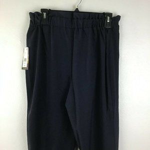 BeBop | Pants & Jumpsuits | Bebop Ruffled Belted Pants Navy Blue Large ...
